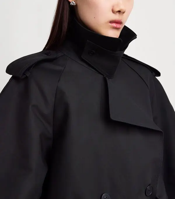 ANINE BING Cotton Pascale Trench Coat