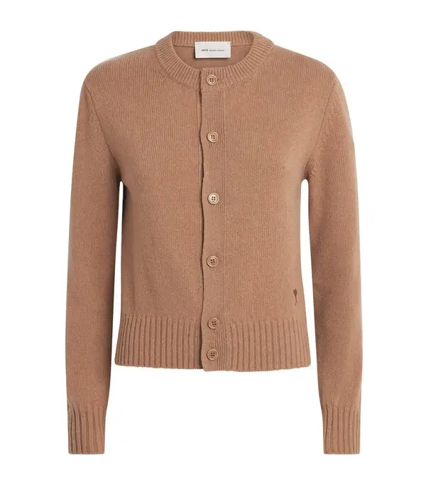 AMI Paris Cashmere-wool Cardigan
