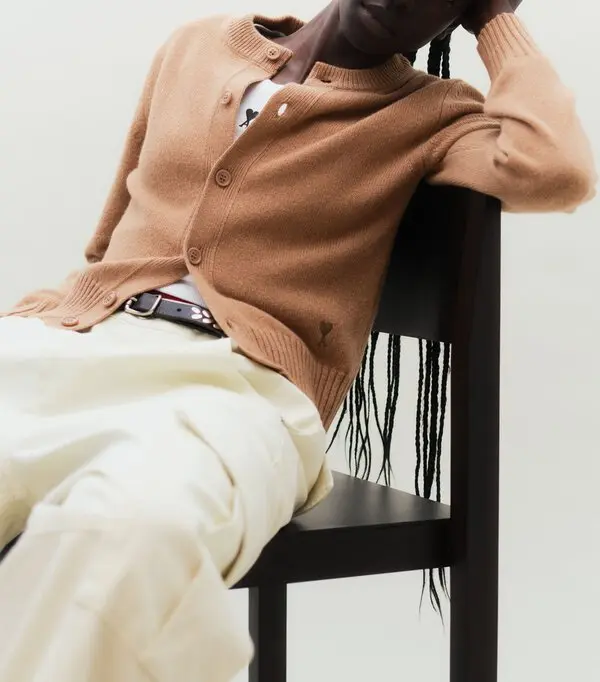AMI Paris Cashmere-wool Cardigan