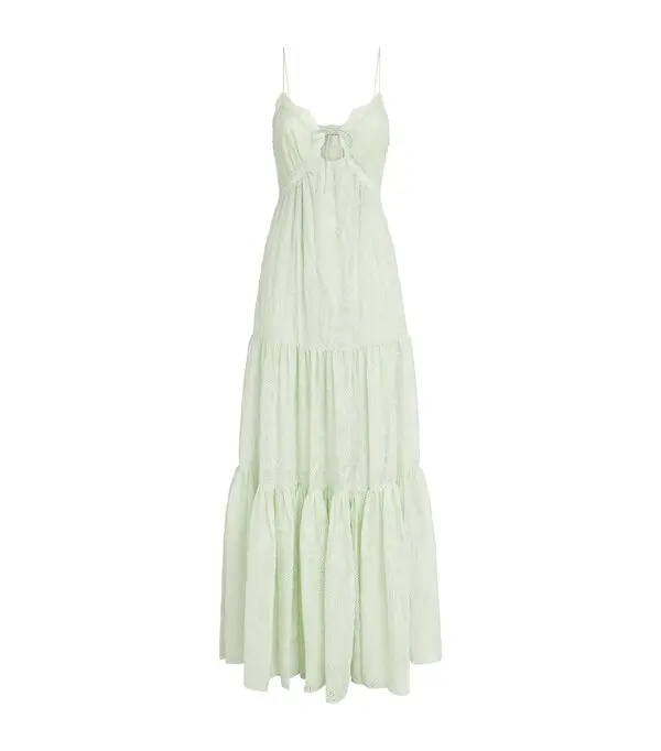 Alice + Olivia Lace-trim Nicky Maxi Dress