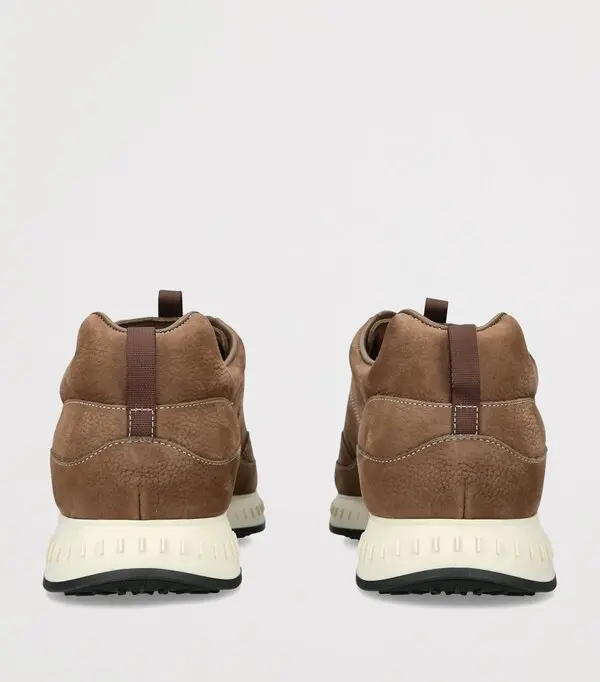 John Lobb Nubuck Leather Stream Elastic Sneakers