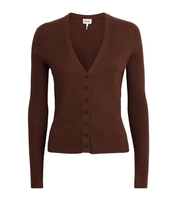 ME+EM Merino Wool-cashmere Slim Cardigan