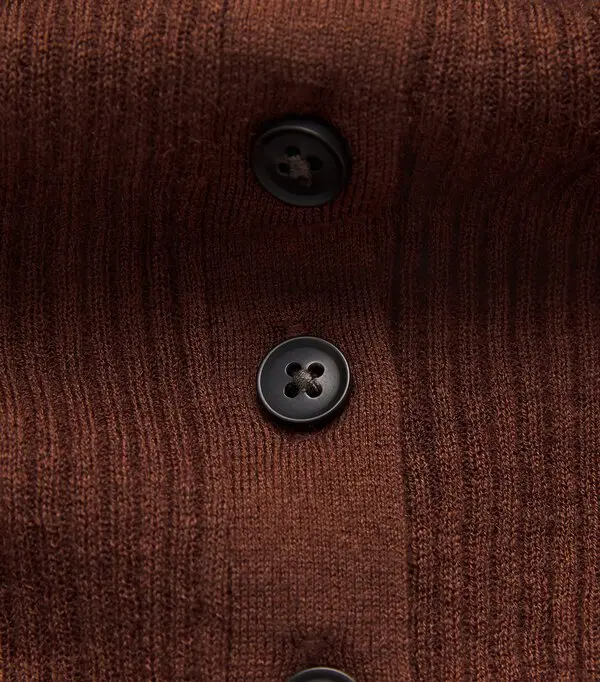 ME+EM Merino Wool-cashmere Slim Cardigan