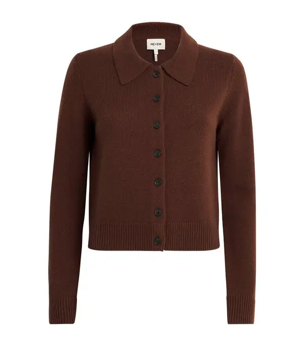 ME+EM Cashmere Straight Cardigan