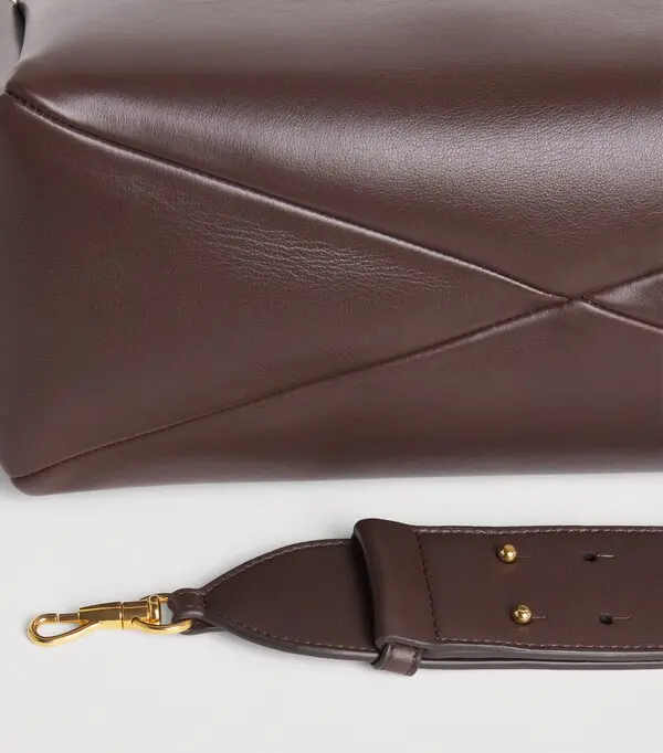 AMI Paris Medium Leather Carrousel Shoulder Bag