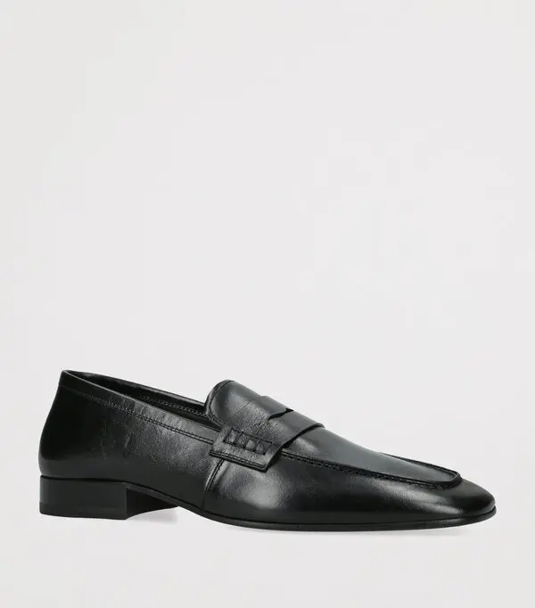Dries Van Noten Leather Penny Loafers