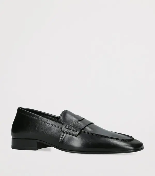Dries Van Noten Leather Penny Loafers