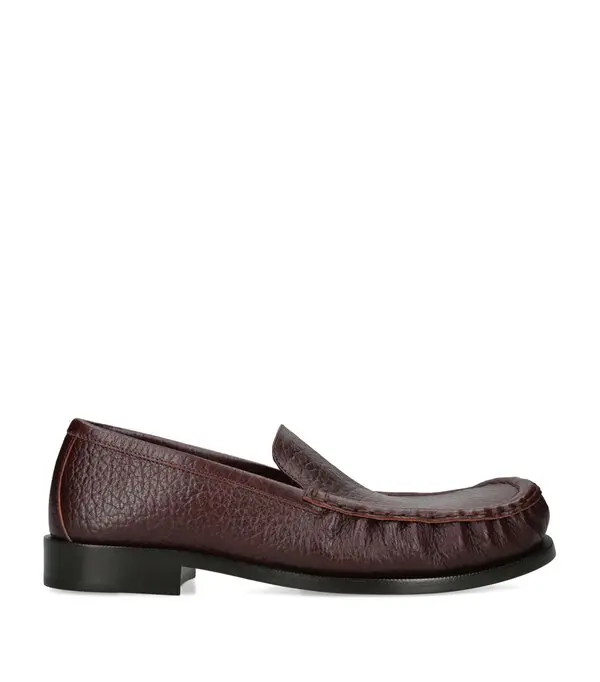 Dries Van Noten Leather Penny Loafers