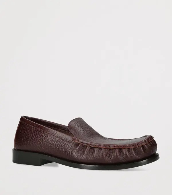 Dries Van Noten Leather Penny Loafers