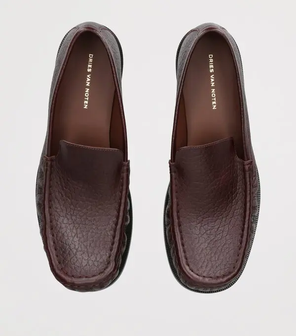 Dries Van Noten Leather Penny Loafers