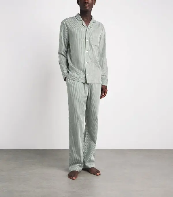 Harrods Cotton Stripe Pyjama Shirt