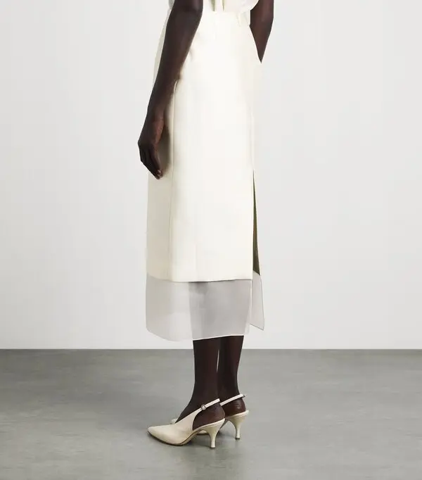 VORANIDA Silk-lined Midi Skirt
