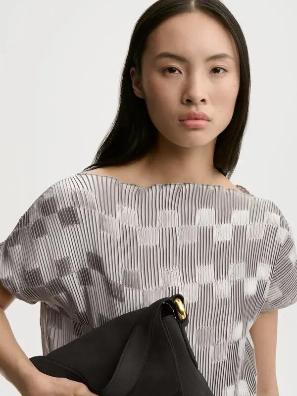 BY MALENE BIRGER Lianna Pleated Satin Top