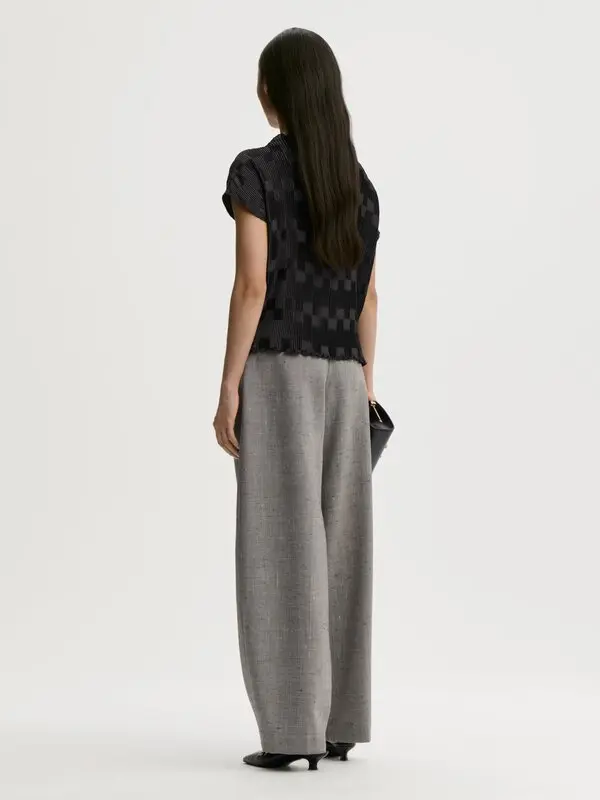 BY MALENE BIRGER Lianna Pleated Satin Top