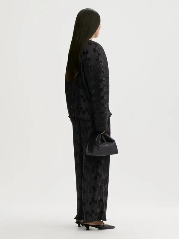 BY MALENE BIRGER Letita Pleated Satin Trousers