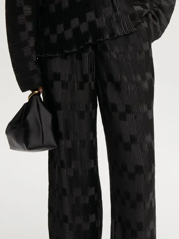 BY MALENE BIRGER Letita Pleated Satin Trousers