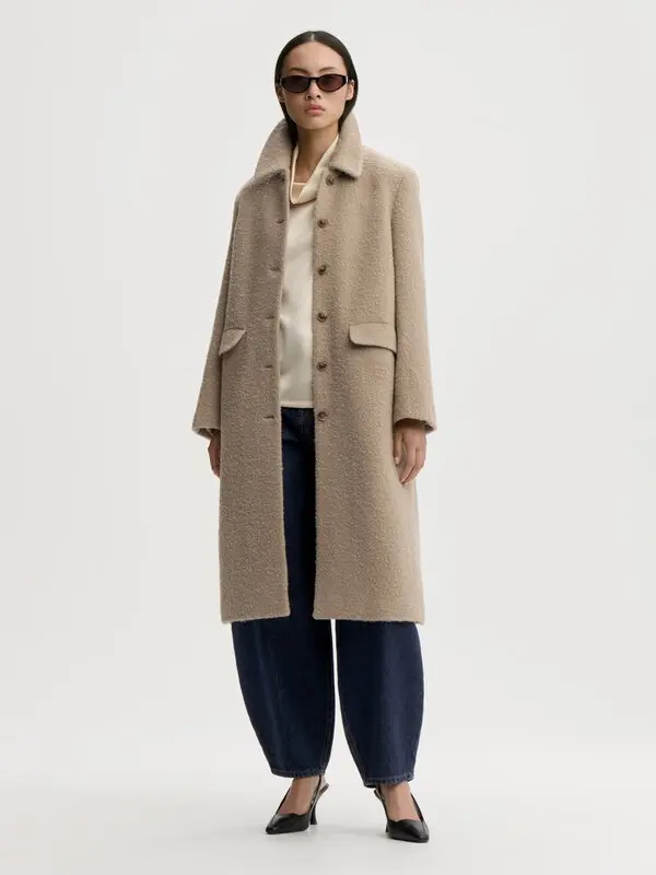 BY MALENE BIRGER Madera Midi Coat - Old Beige