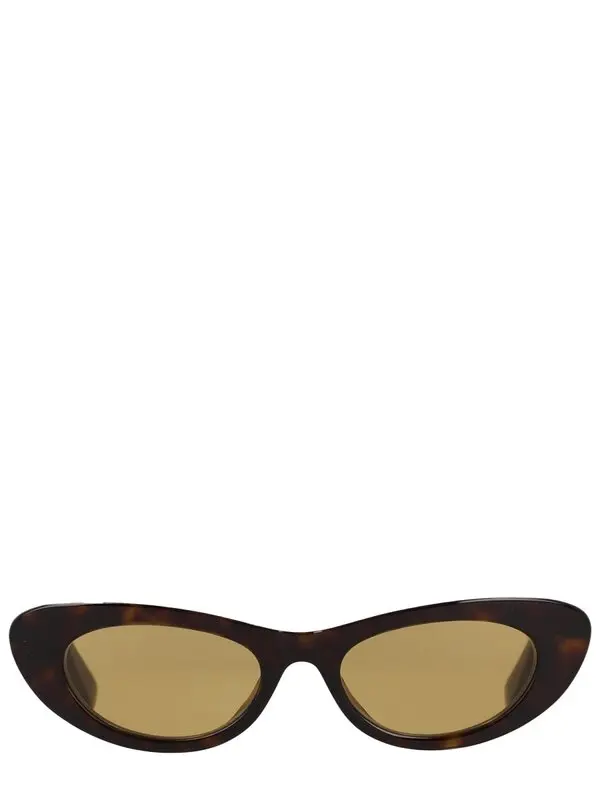 Bottega Veneta Snap Cat-eye Sunglasses - Brown