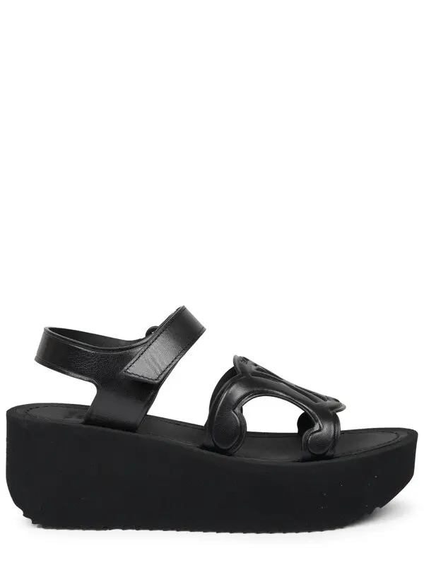 Celine Sunny Leather Sandals With 6 Cm Heel