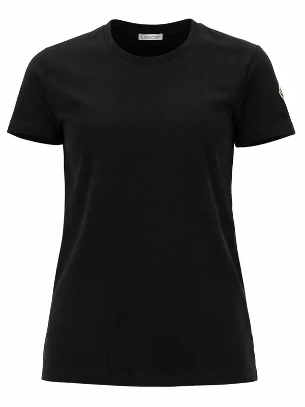 Moncler Cotton Logo T-shirt - Black