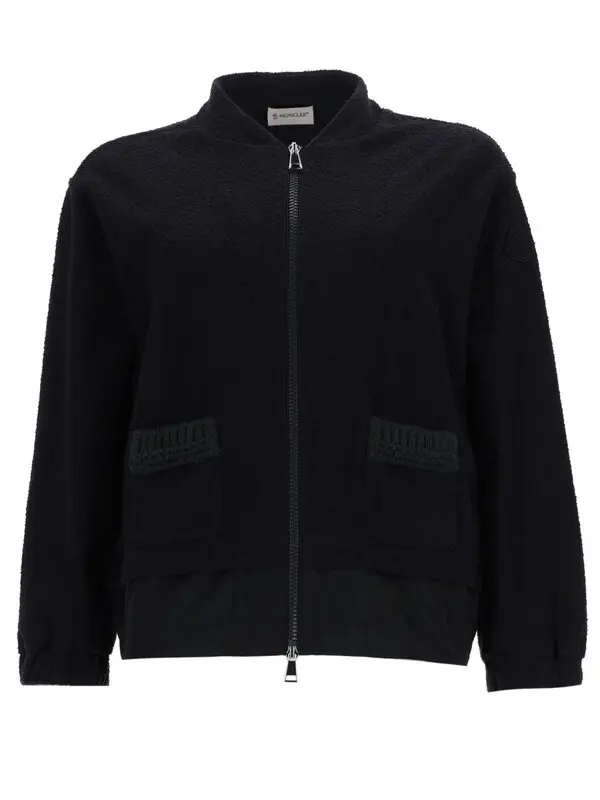 Moncler Zip Cardigan In 100% Polyester