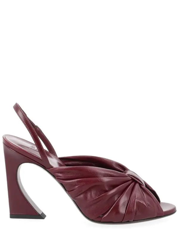 Fendi Lamb Leather Slingback Pumps