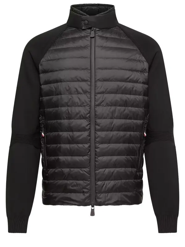 Moncler Padded Cardigan In Polyamide