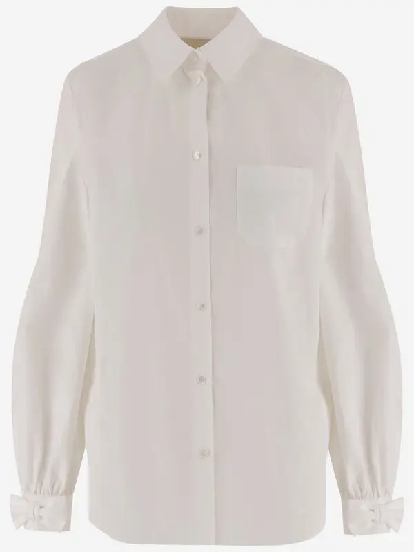 Valentino Garavani Bow Cuff Front-button Shirt