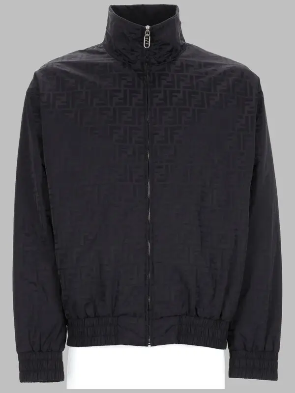 Fendi Ff Weave Bomber Jacket