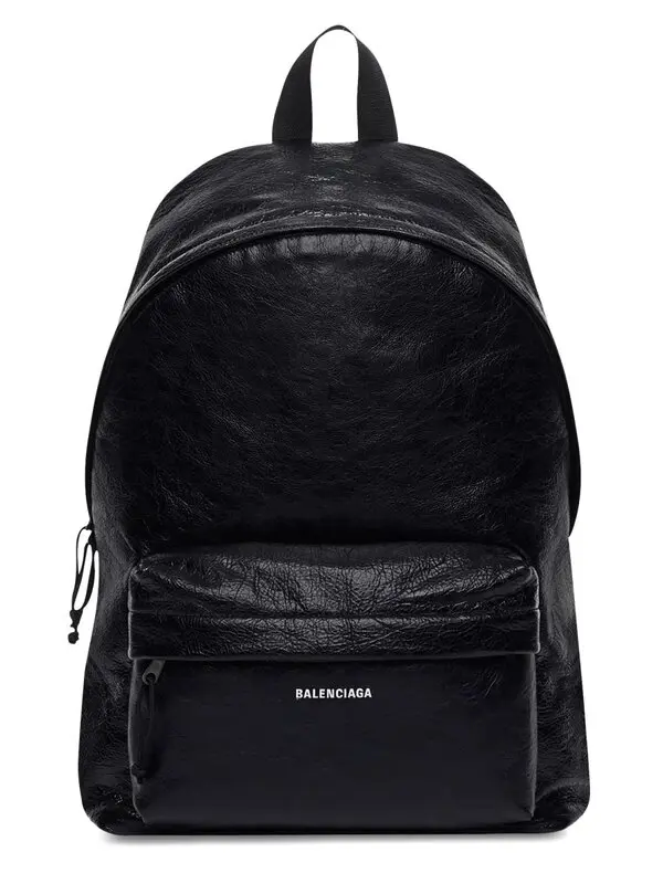 Balenciaga Explorer Mini Leather Backpack - Black