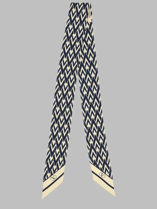 Valentino Garavani Silk Bandeau Scarf 6 Cm X 120 Cm