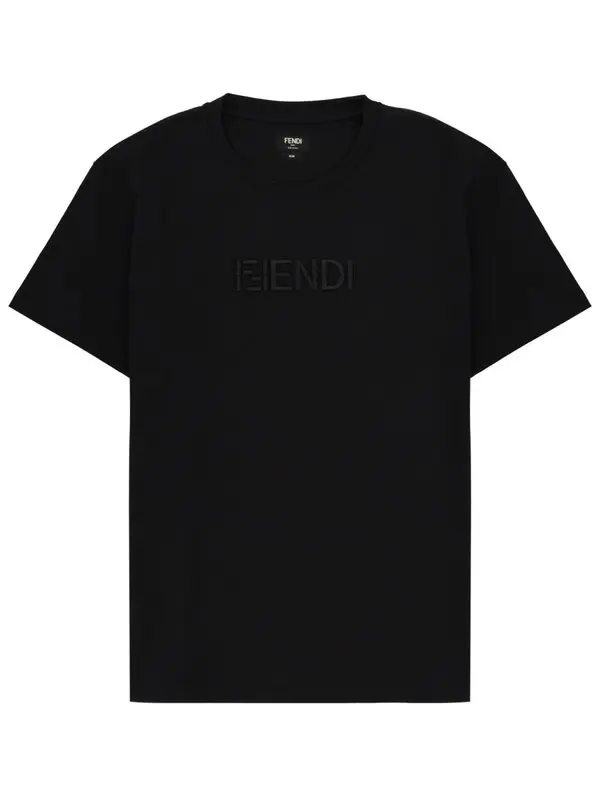 Fendi 3d Logo Cotton T-shirt - Black