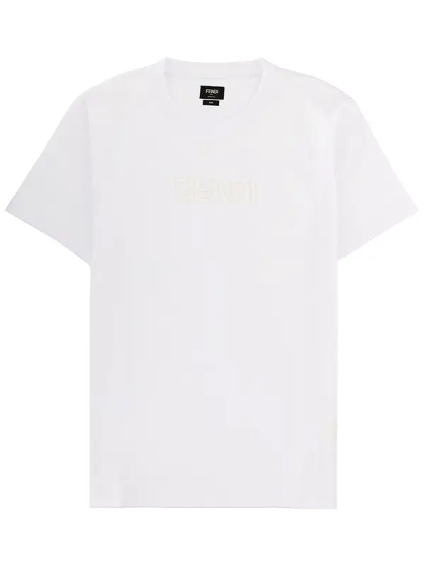 Fendi 3d Logo Cotton T-shirt - White