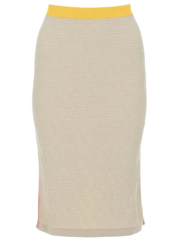 Fendi Cotton And Silk Mini Skirt