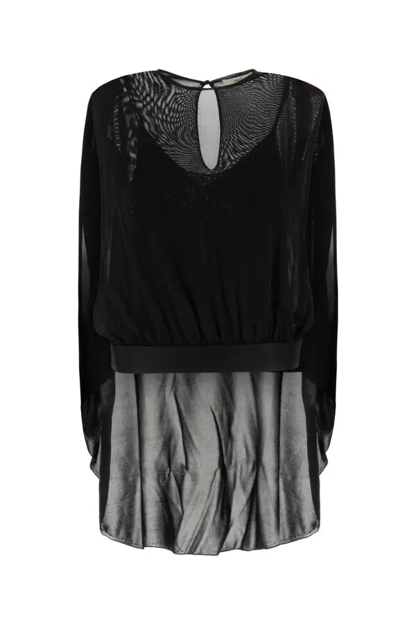 Fendi Silk-blend Draped Top