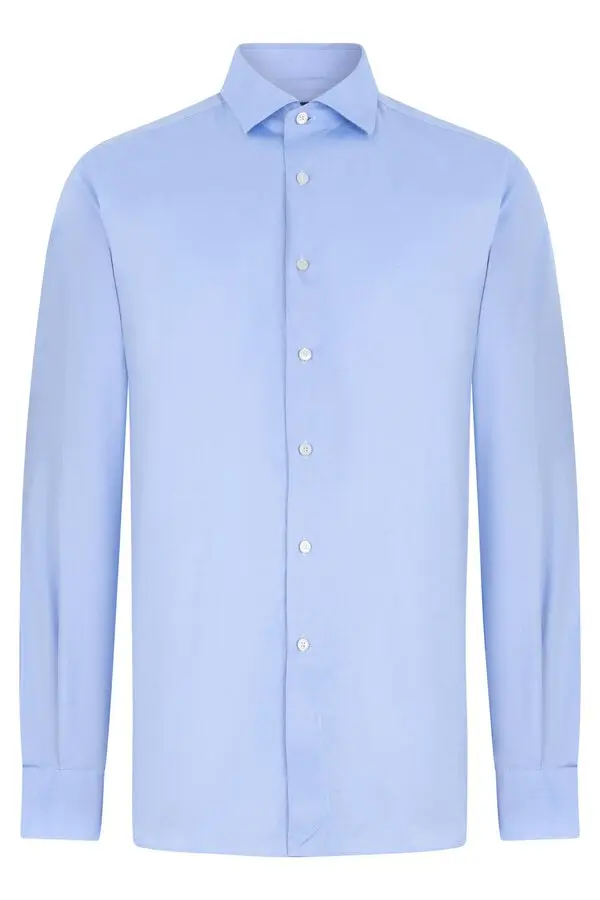 SLOWEAR Lightweight Cotton Button-front Shirt With Classic Collar