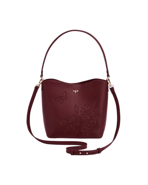 FABLE ENGLAND Margot Bucket Bag - Red