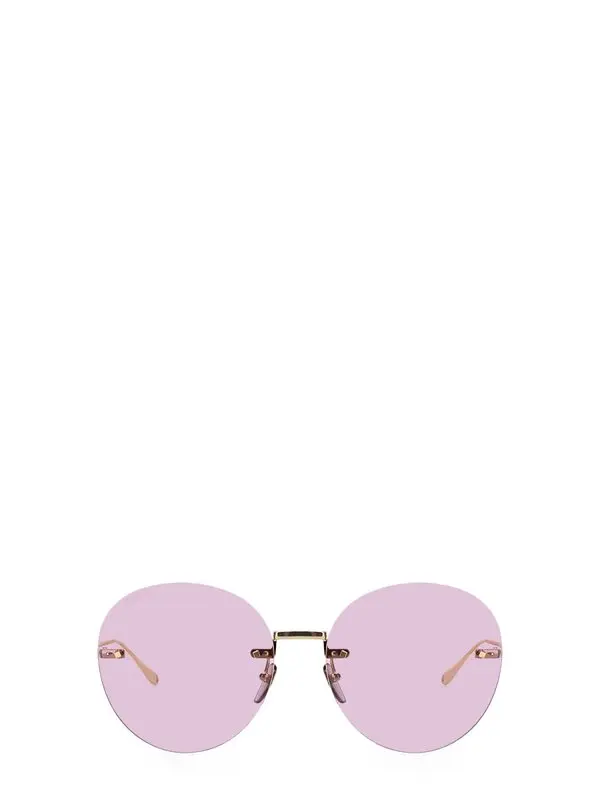 Gucci Round Frame Sunglasses - Gold