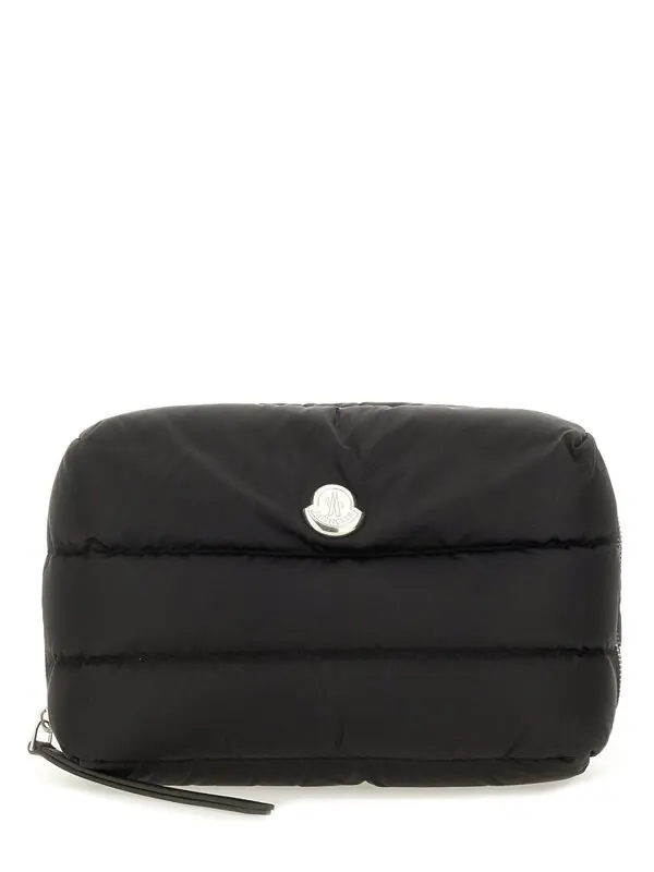 Moncler Quilted Caradoc Mini Wash Bag - Black