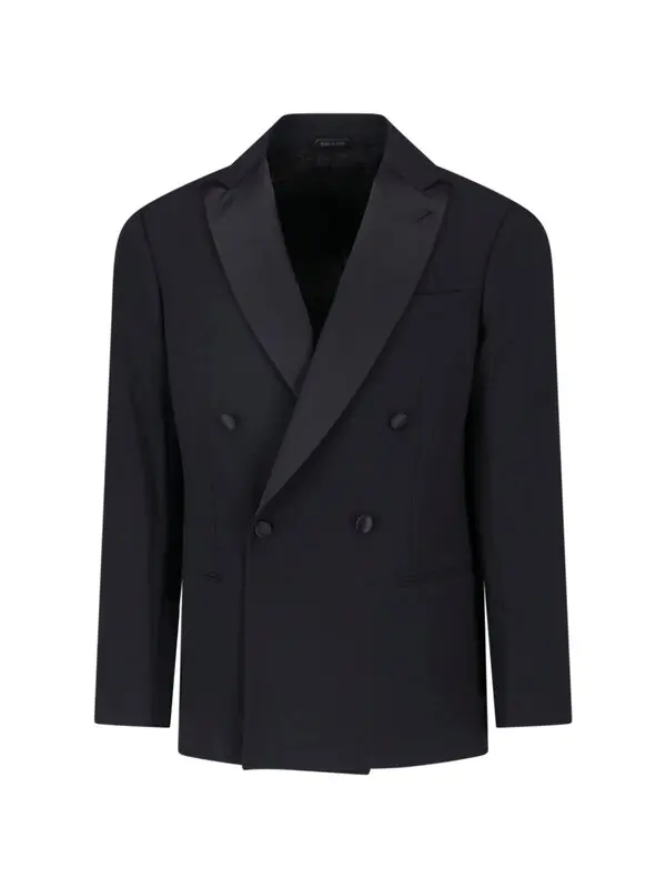 Giorgio Armani Double-breasted Wool Blazer