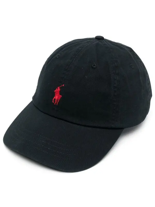 Polo Ralph Lauren Signature Embroidered Pony Cotton Cap - Nero
