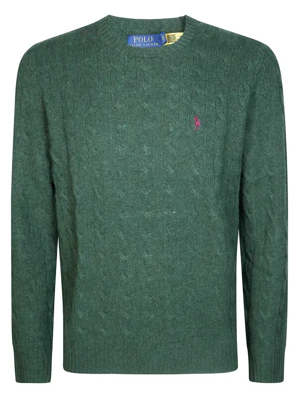 Polo Ralph Lauren Cable Knit Pullover Sweater - Verde