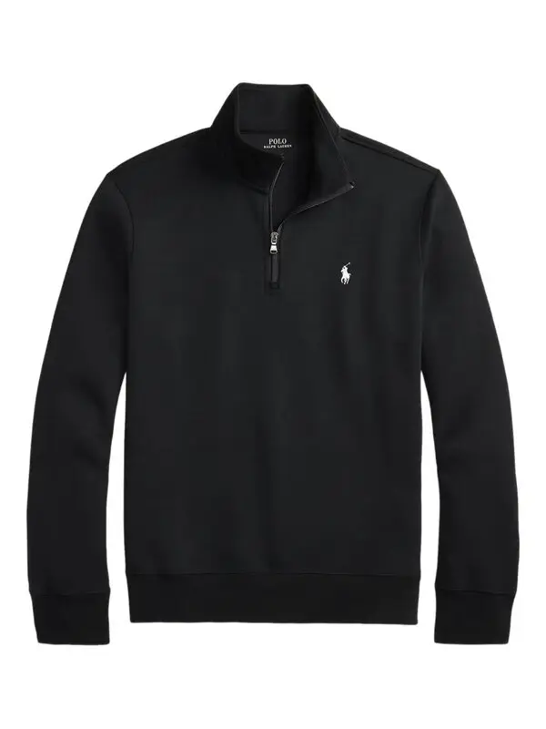 Polo Ralph Lauren Embroidered Pony Mockneck Quarter-zip Sweater