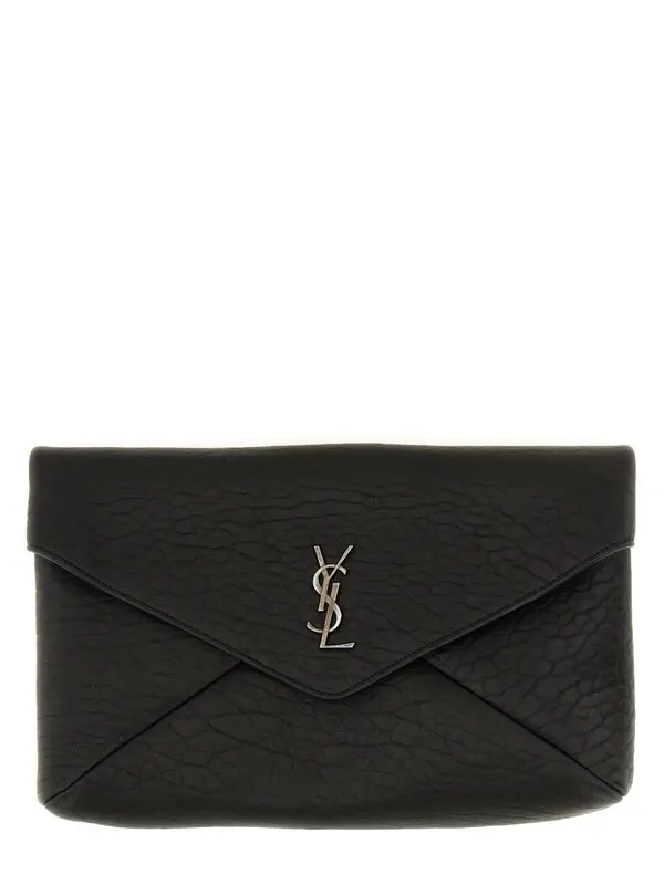 Saint Laurent Large Cytherea Envelope Clutch Pouch
