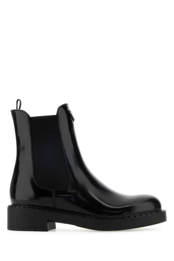 Prada Leather Ankle Boots