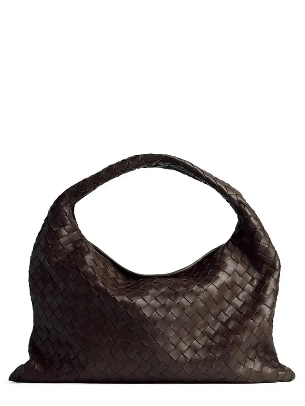 Bottega Veneta Small Mini Leather Hop Bag - Brown