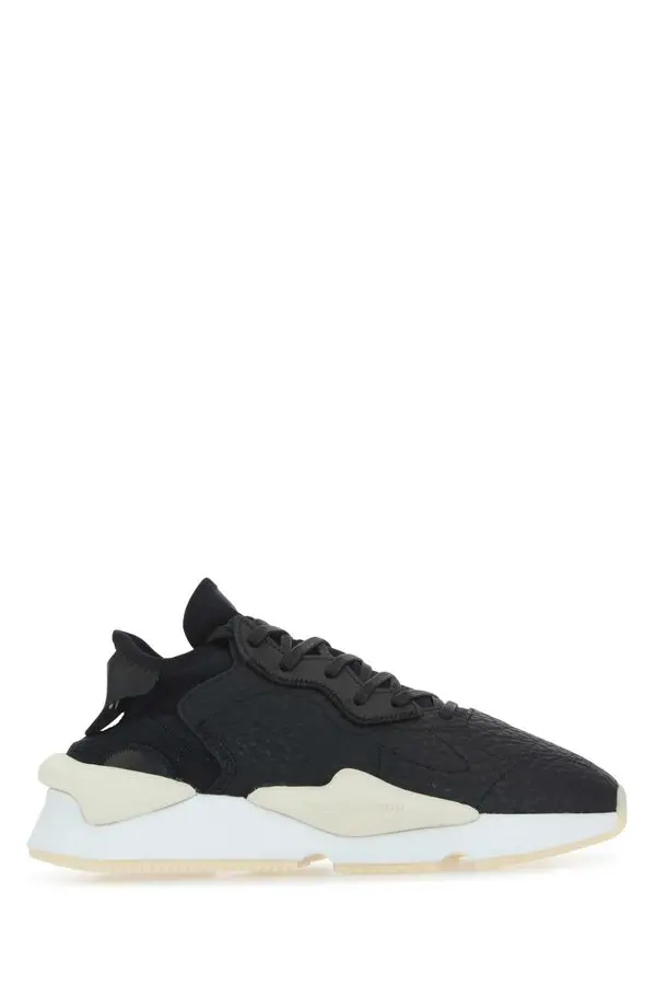 Y-3 YOHJI YAMAMOTO ADIDAS Y-3 Kaiwa Leather And Fabric Sneakers