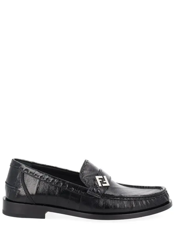 Fendi Leather Missina Loafers