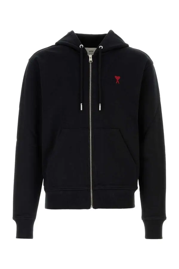 AMI Paris Cotton Sweatshirt - Black