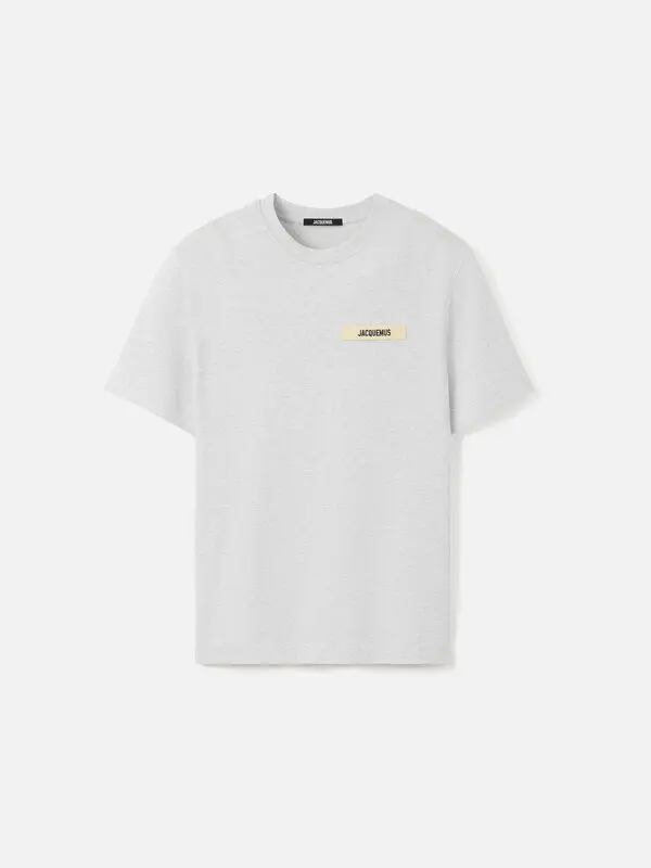 Jacquemus Grosgrain-trim T-shirt - Grey